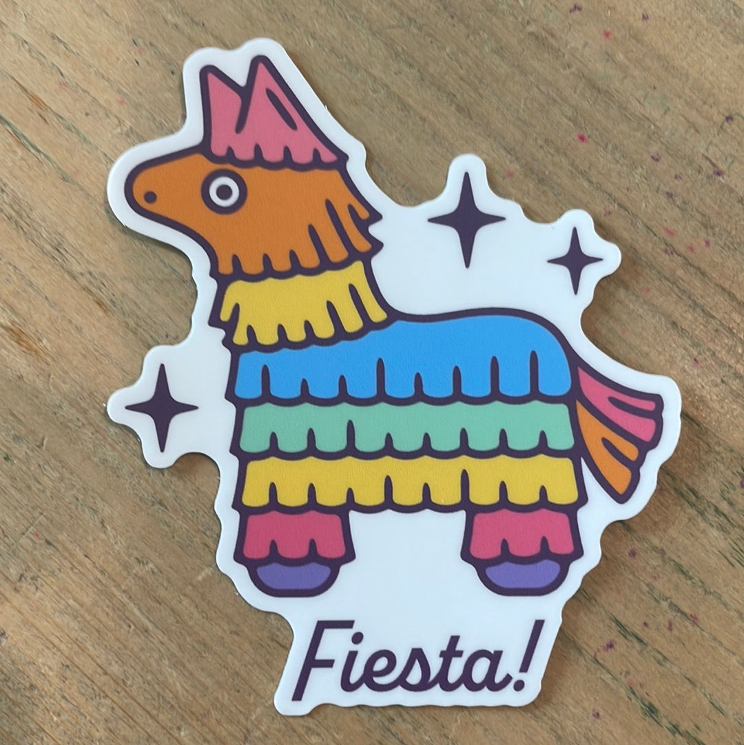 Fiesta Piñata Waterproof Sticker – Munchkin Land Kids